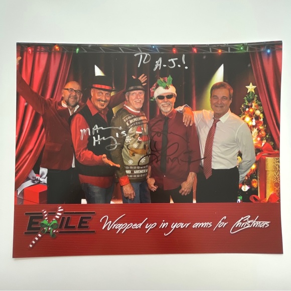 Other | Exile Rock Band Autograph Signed 8x1 Marlon Hargiis Sonny ...
